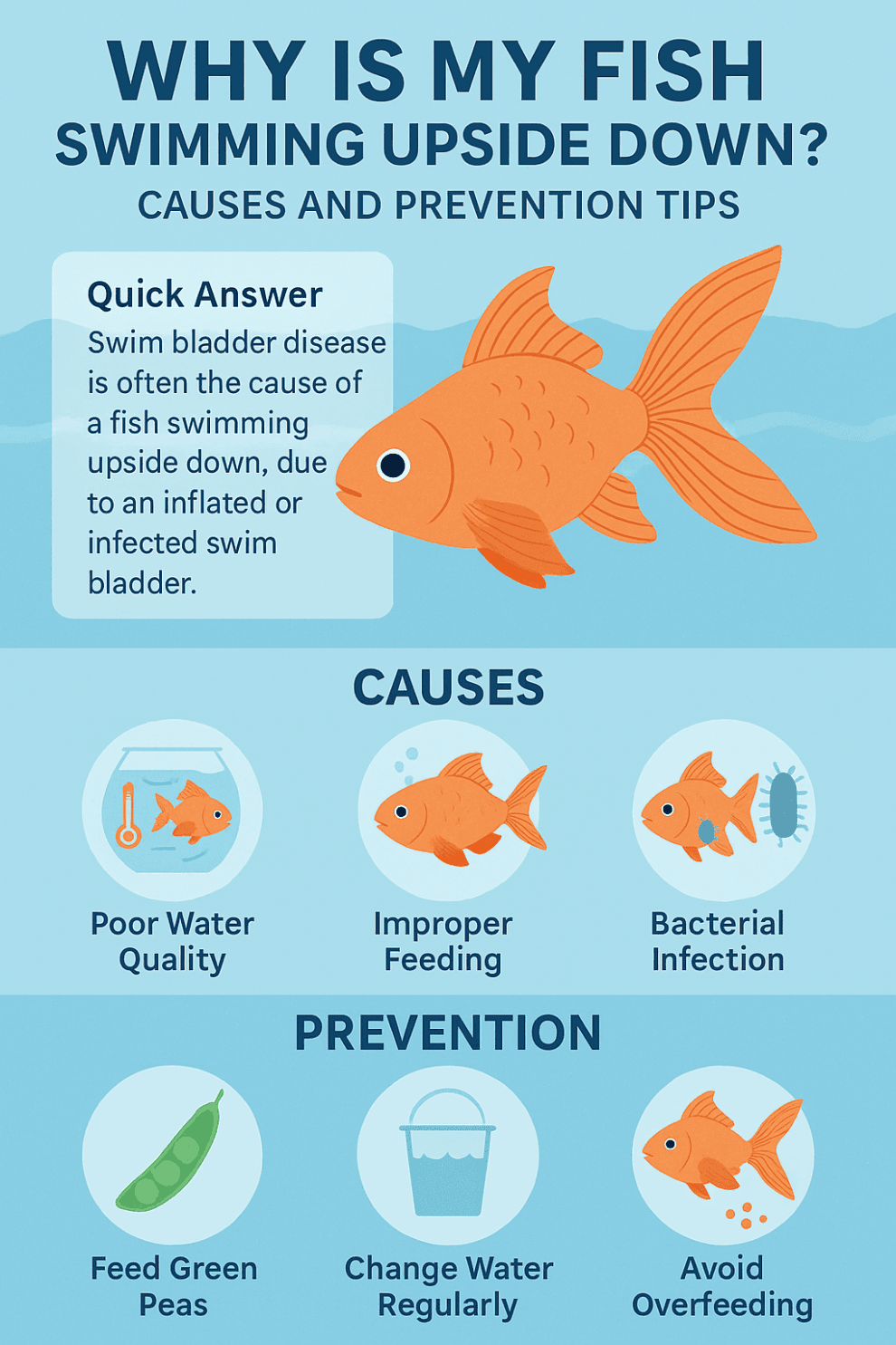 Why is My Fish Swimming Upside Down or Sideways? Understanding Swim ...